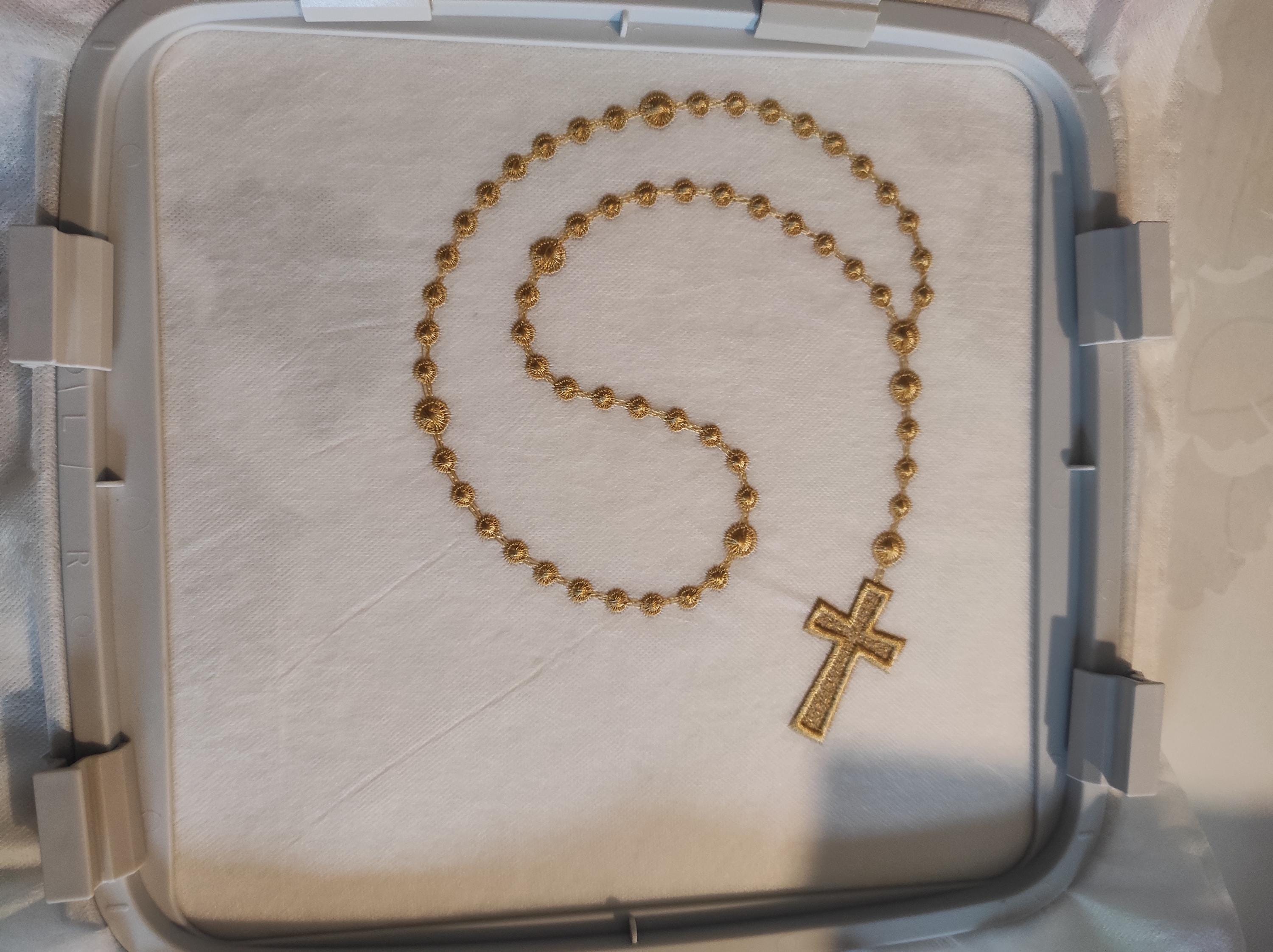 FSL Rosary Cross Embroidery Machine Designs (digital Download) - Etsy