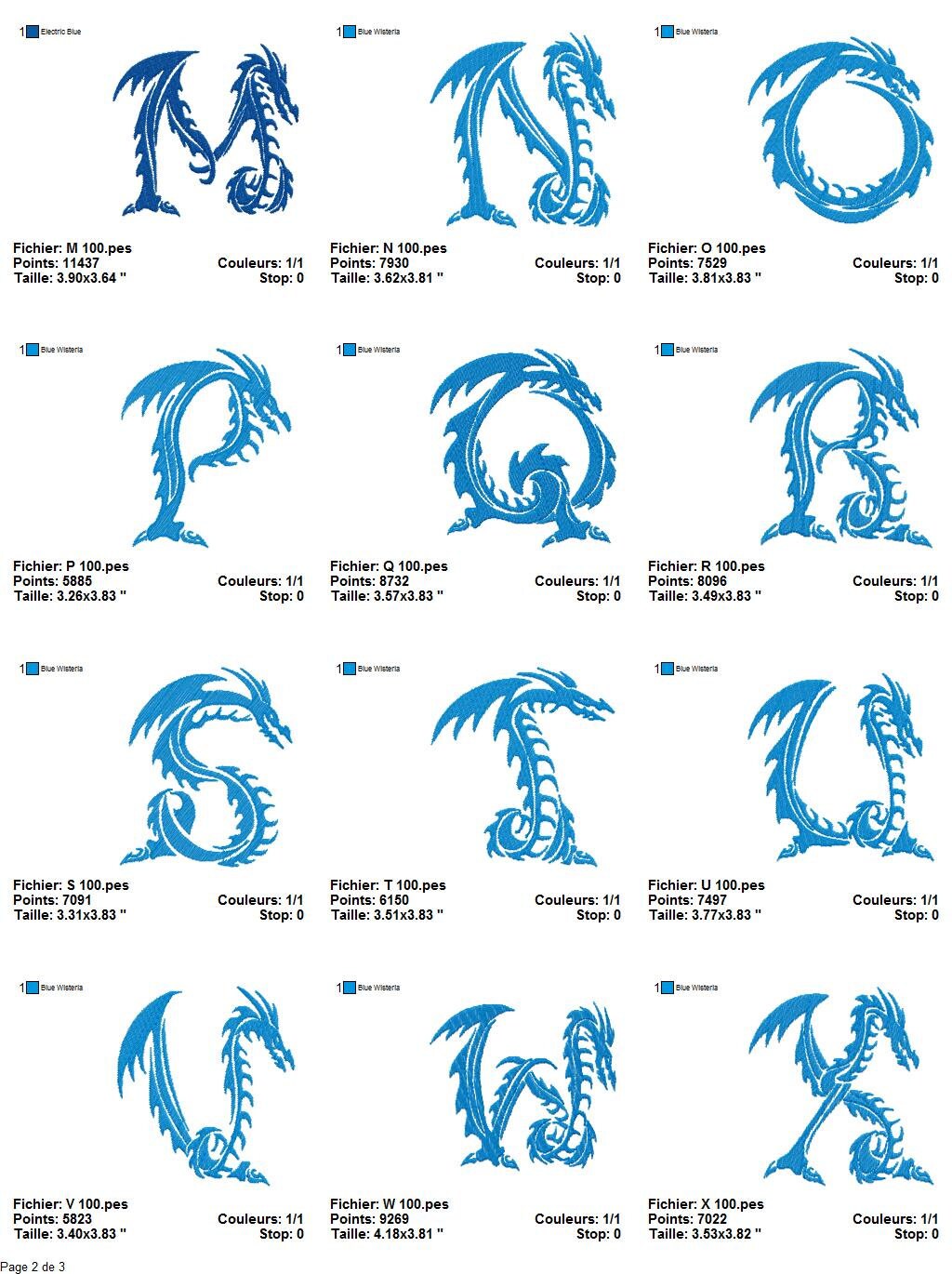 DRAGON Letters Design for Embroidery Machine / Motifs Lettre - Etsy