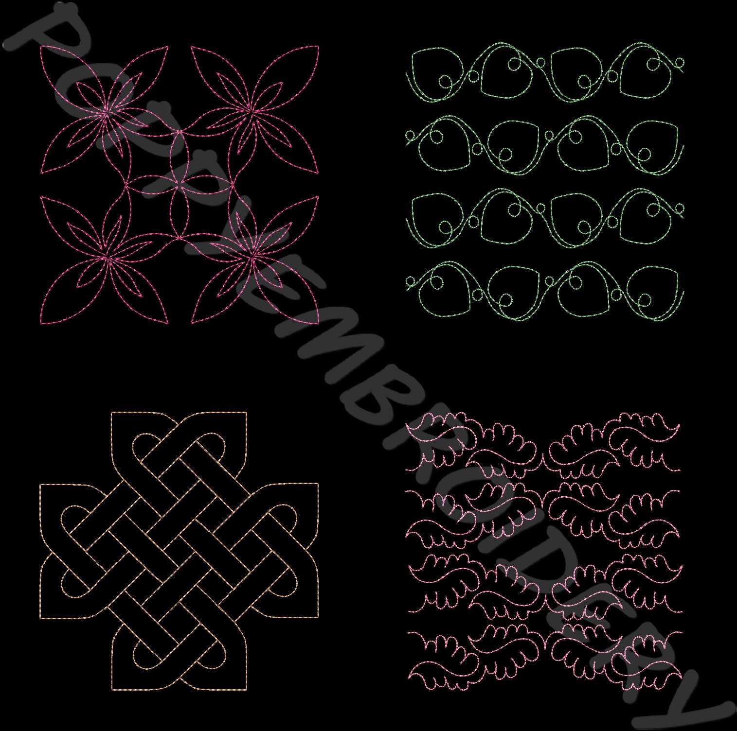 QUILT Block / 32 Patterns Embroidery Machine Designs / Motifs - Etsy