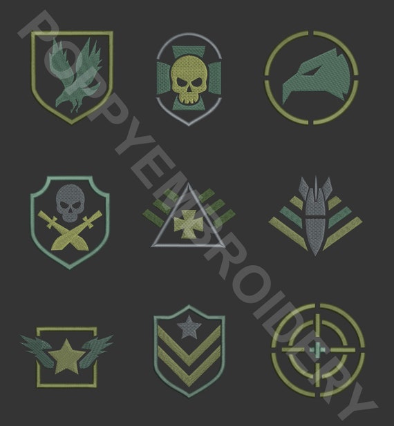 ARMY MILITARY Embroidery Machine Designs Set / Armee Militaire | Etsy
