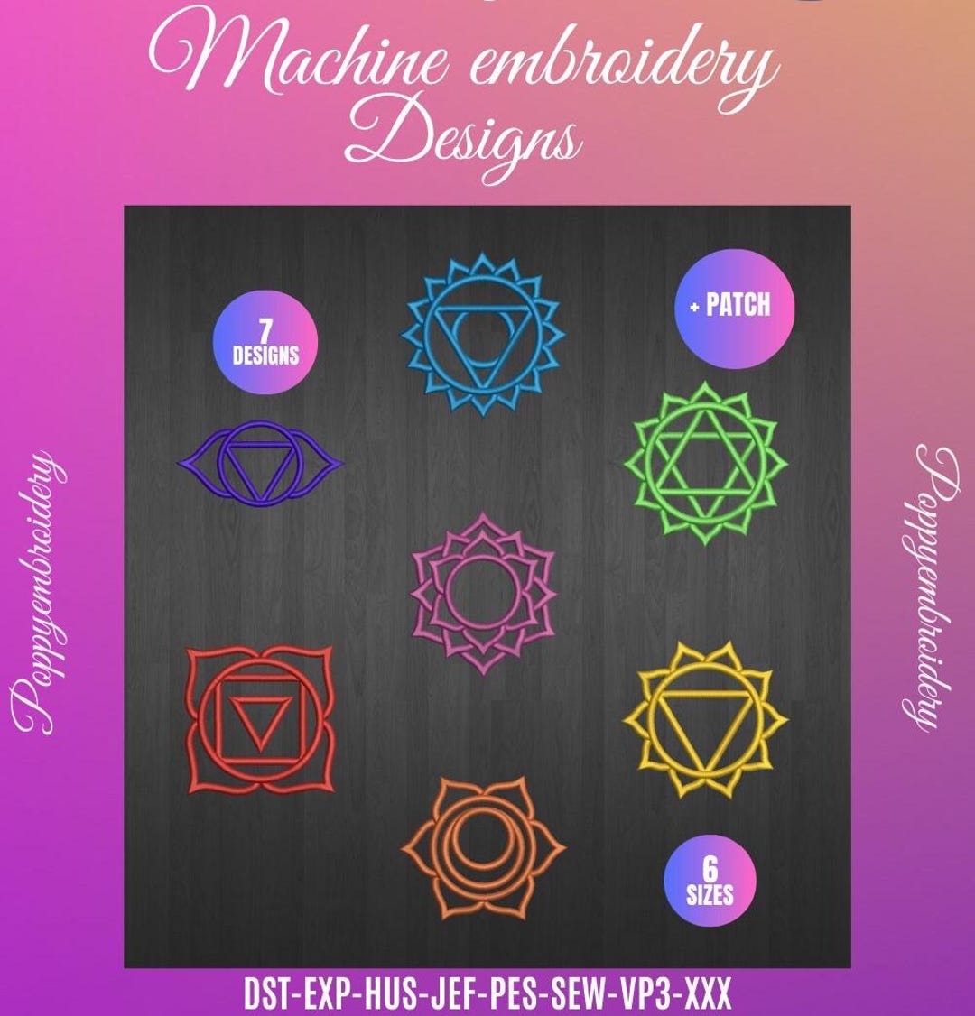 Chakra Zen, Machine Embroidery Designs (digital Download) - Etsy