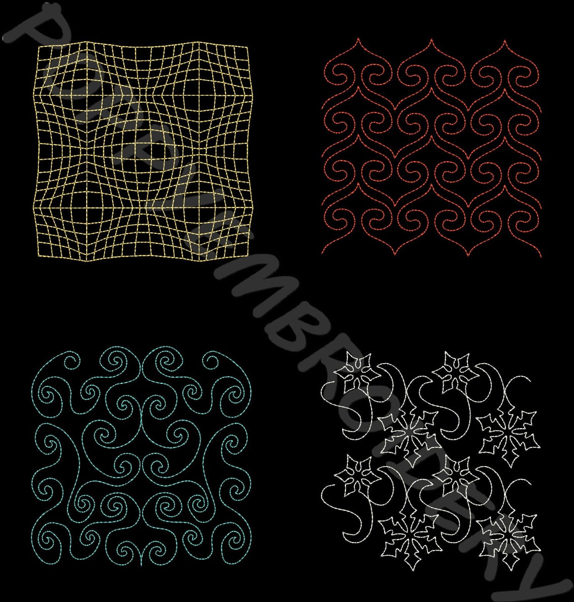 QUILT Block / 32 Patterns Embroidery Machine Designs / Motifs - Etsy