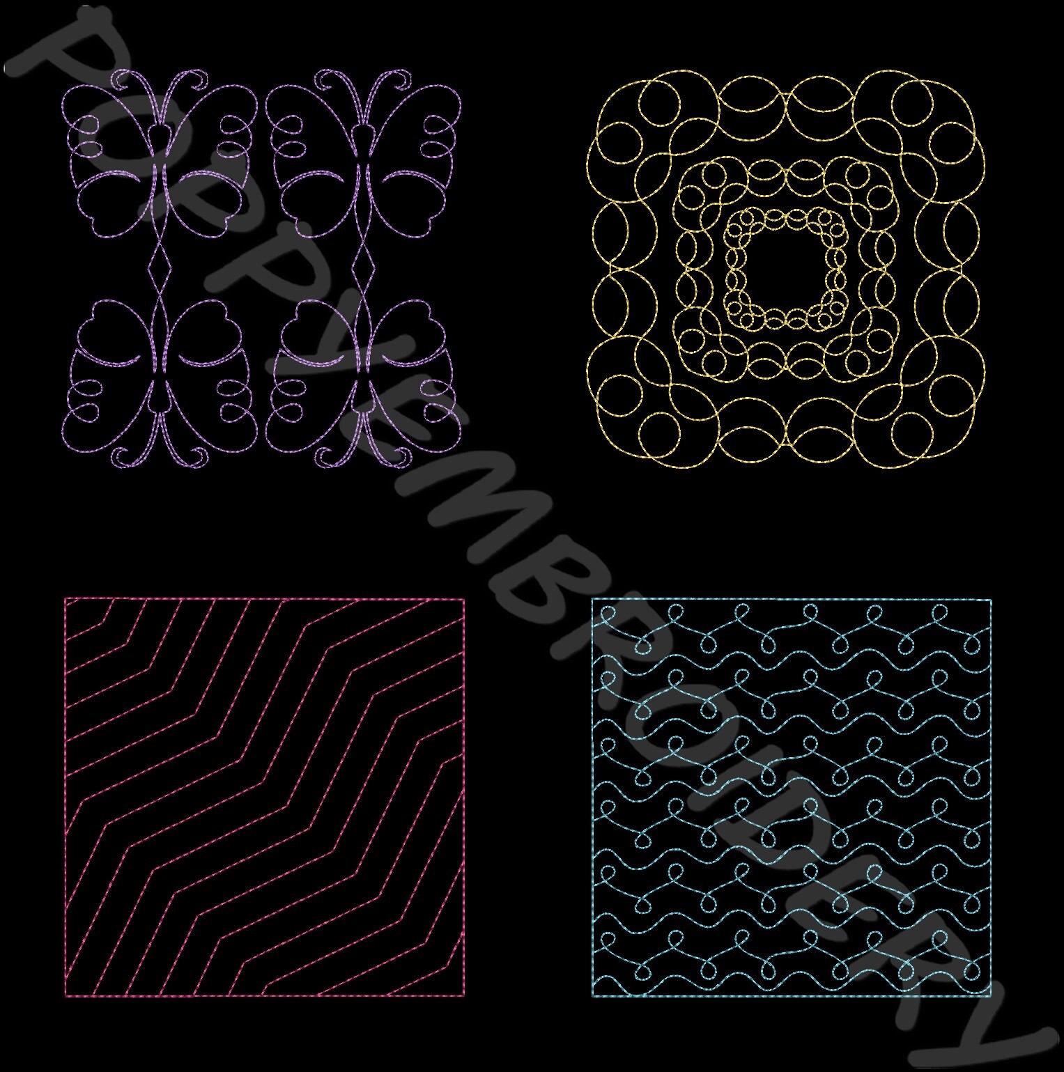 QUILT Block / 32 Patterns Embroidery Machine Designs / Motifs - Etsy