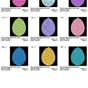 FSL Easter Egg Freestanding Lace Design for Embroidery Machine / Oeuf De Paques Dentelle Pour ...