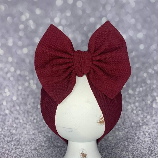 Maroon Hair Bow - Etsy