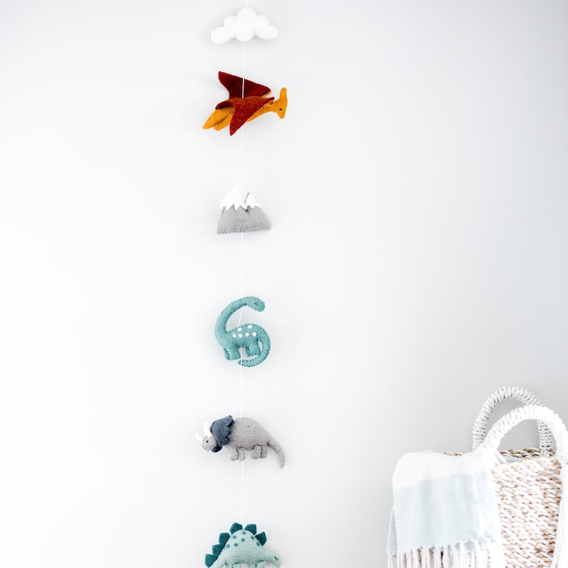 Felt Dinosaurs Garland - Etsy