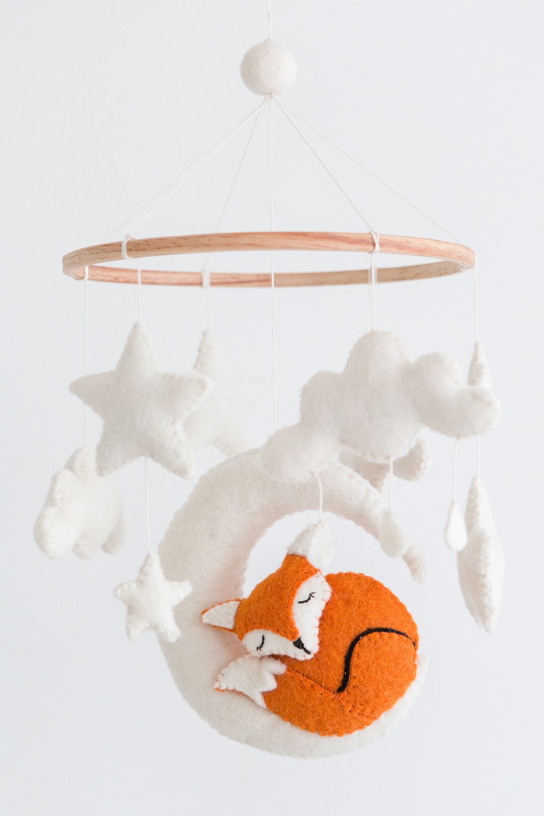 Fox Mobile / Woodland Mobile / Sleeping Fox Mobile / Fox and Moon ...