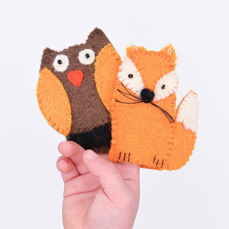 Fox Finger Puppet - Etsy