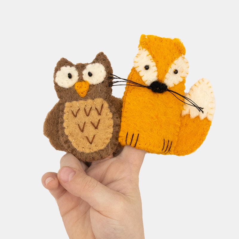 Fox Finger Puppet - Etsy