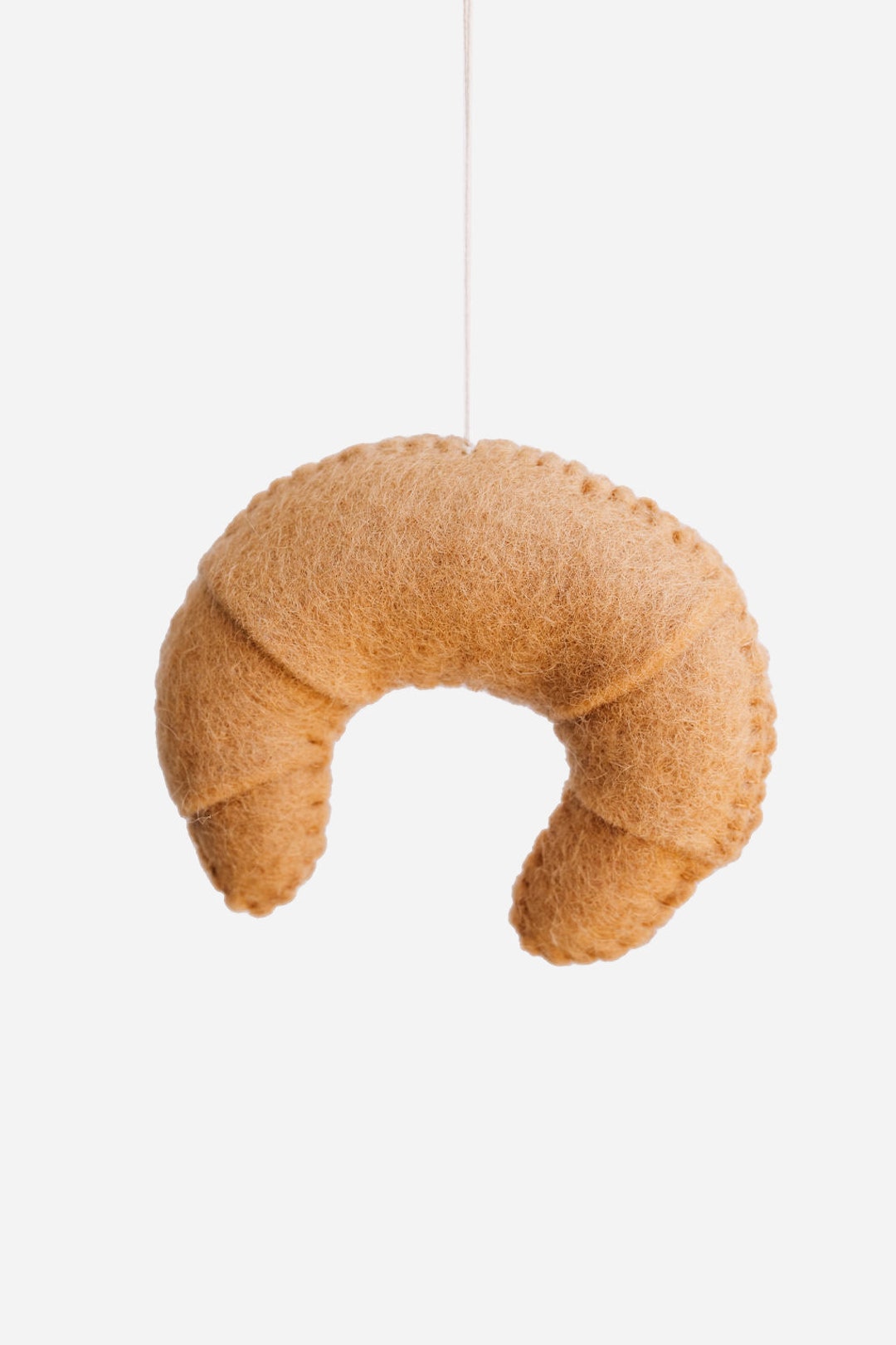 Handmade Wool Felt Croissant Ornament - Etsy