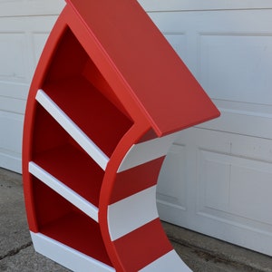 50" Whimsical Bookcase, Nursery Bookcase, Whimsical Furniture, Unique ...