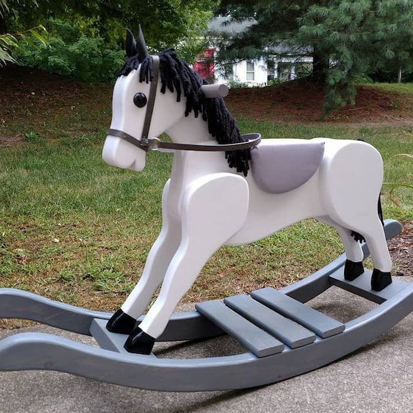 Wooden Rocking Horse - Etsy