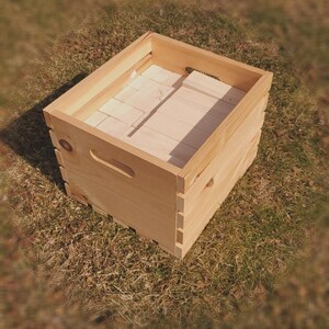 Giant Tippy Tower Yard Game With Solid Wood Crate, Outdoor Game With ...