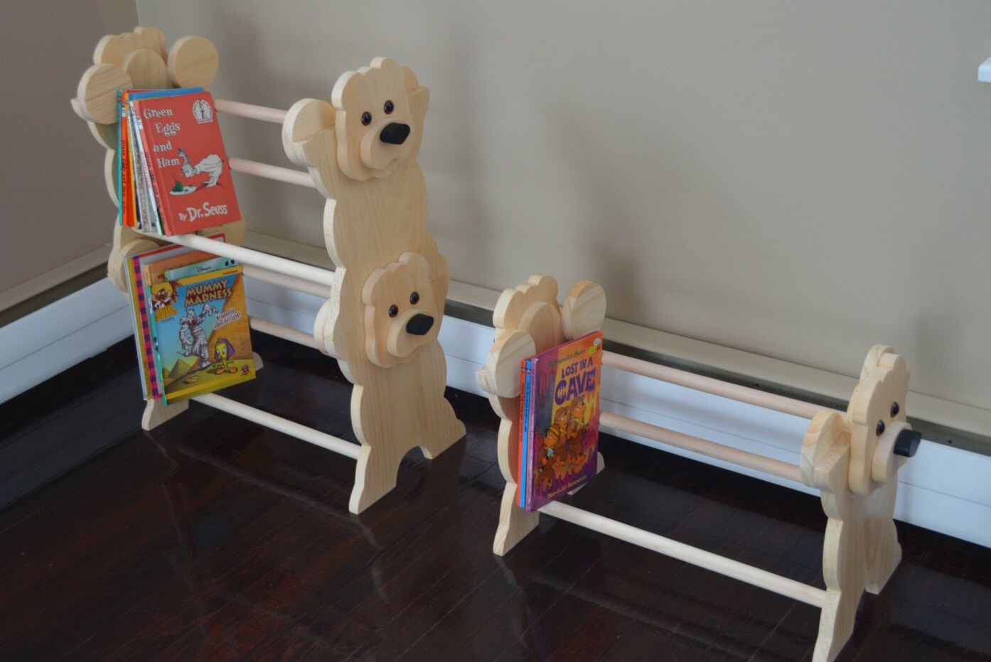 Stackable Bear Bookshelf Kids Furniture Kid's Bookshelf - Etsy
