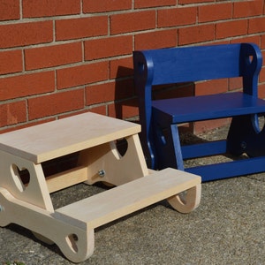 Child Step Stool Bench Wooden Step Stool Kid's Step - Etsy