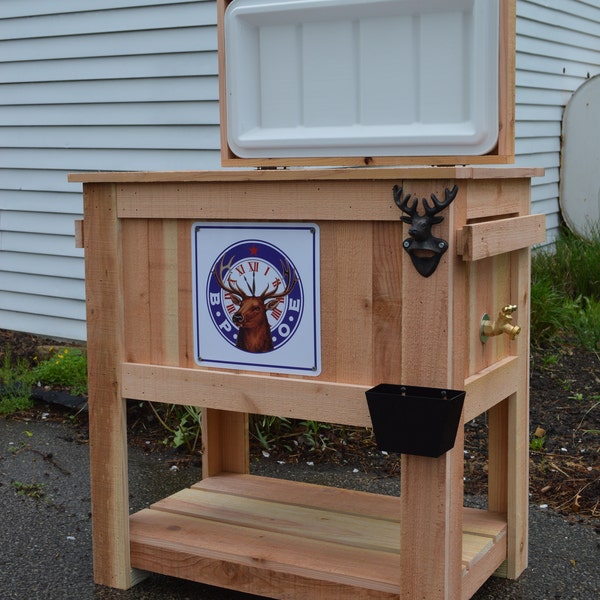 Rustic Cooler Table - Etsy