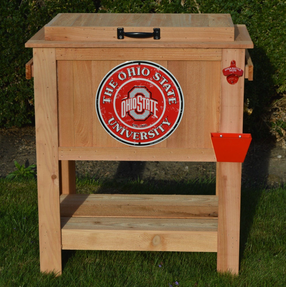 SPECIAL EDITION Ohio State Rustic Ice Chest Cooler Stand - Etsy