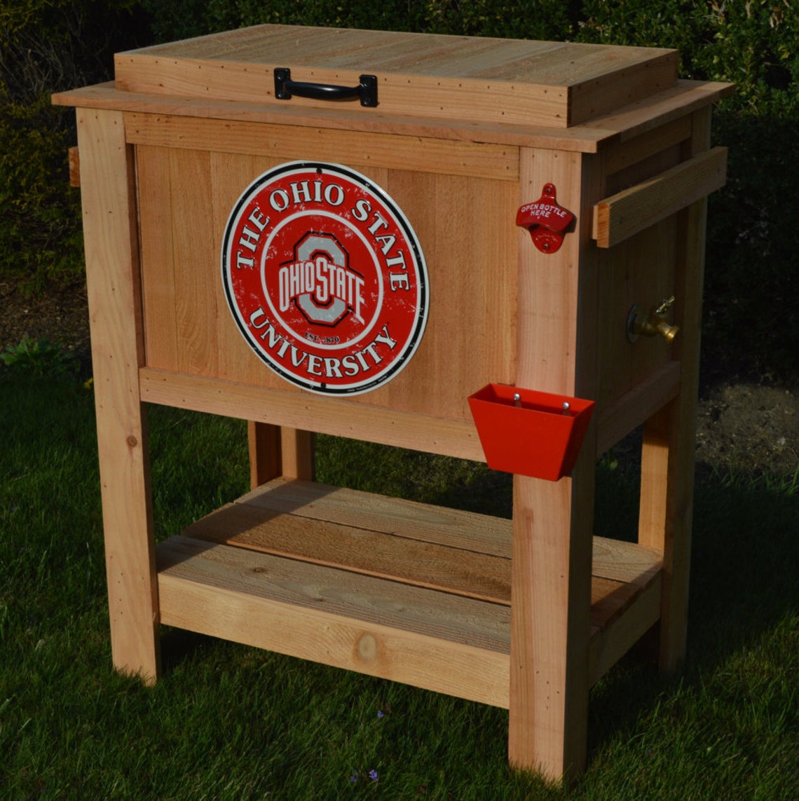 SPECIAL EDITION Ohio State Rustic Ice Chest Cooler Stand - Etsy