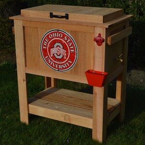 SPECIAL EDITION Ohio State Rustic Ice Chest Cooler Stand - Etsy