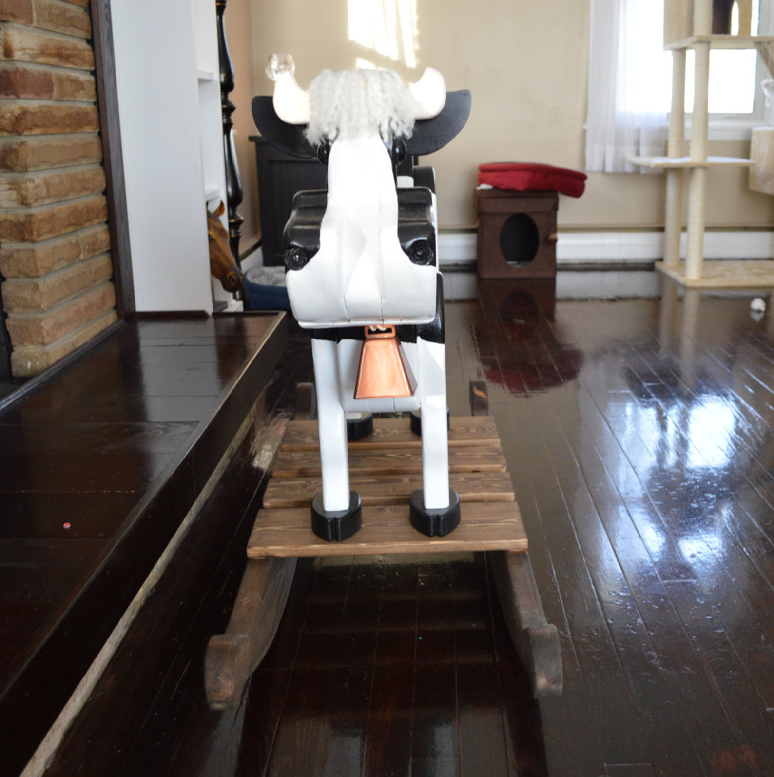 Farmhouse Rocking Cow Rocking Animal Large Rocking Toy | Etsy