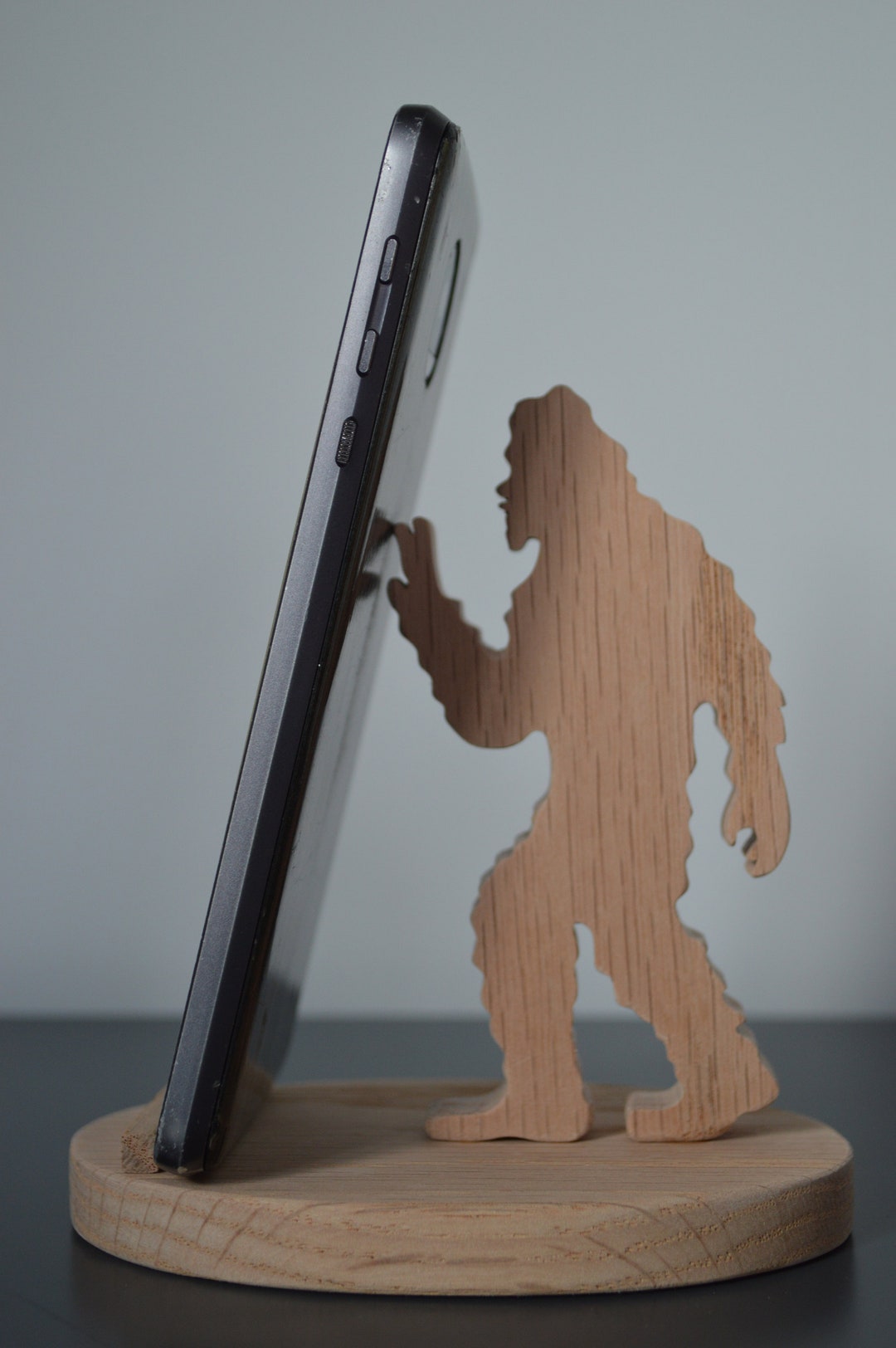 Bigfoot Cell Phone Stand Sasquatch Cell Phone Holder Solid - Etsy