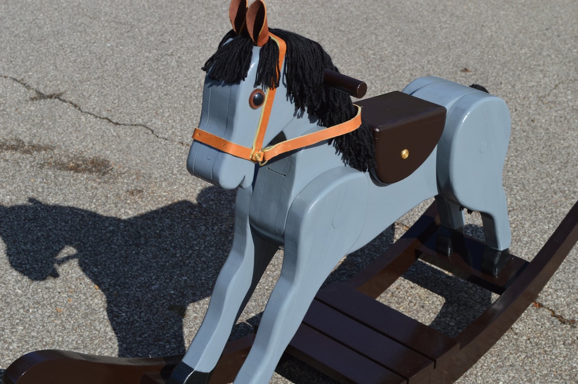 Large Merrilegs Wooden Rocking Horse Large Rocking Horse - Etsy