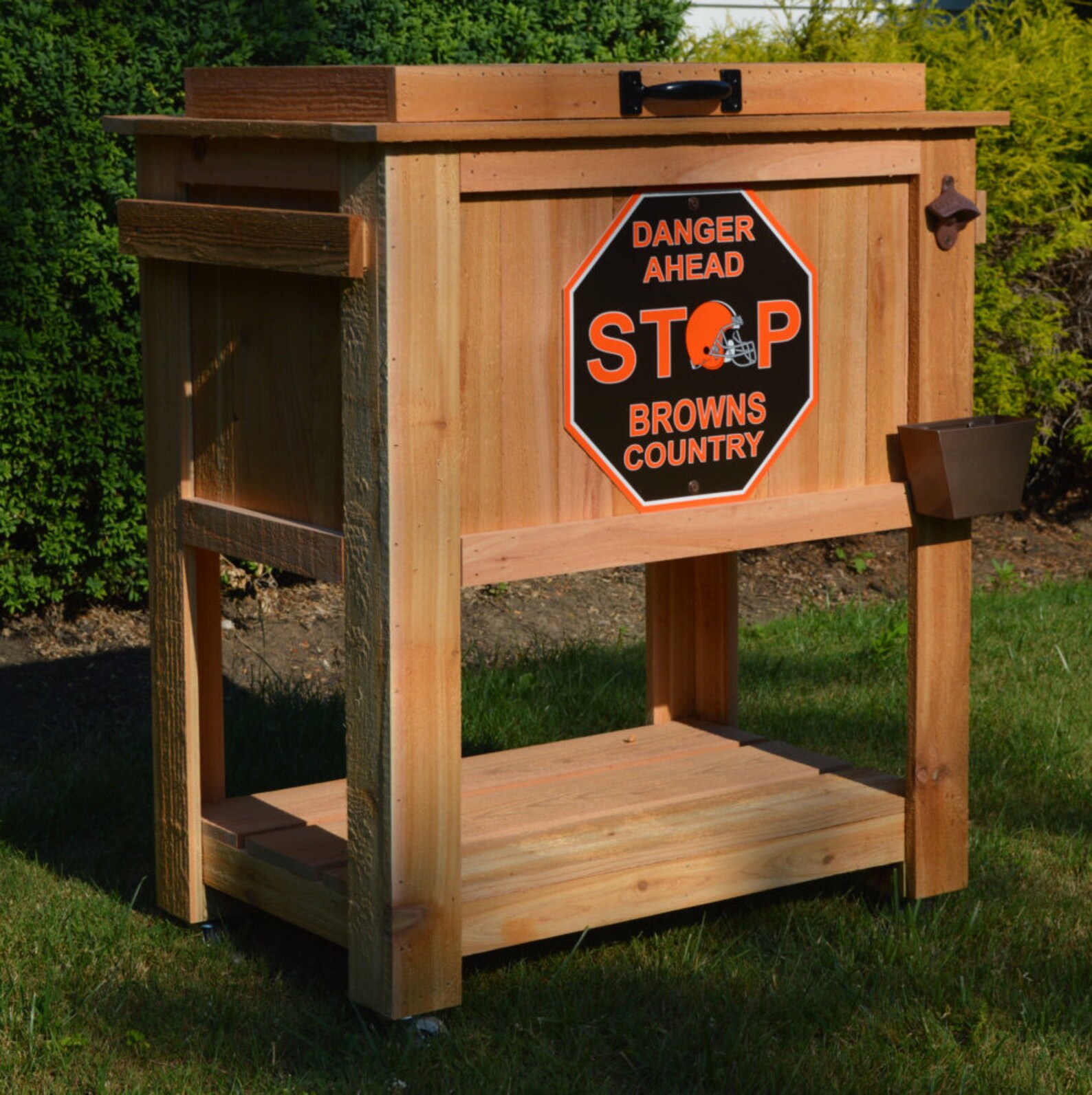 Cleveland Browns Rustic Ice Chest Cooler Stand With Brass - Etsy