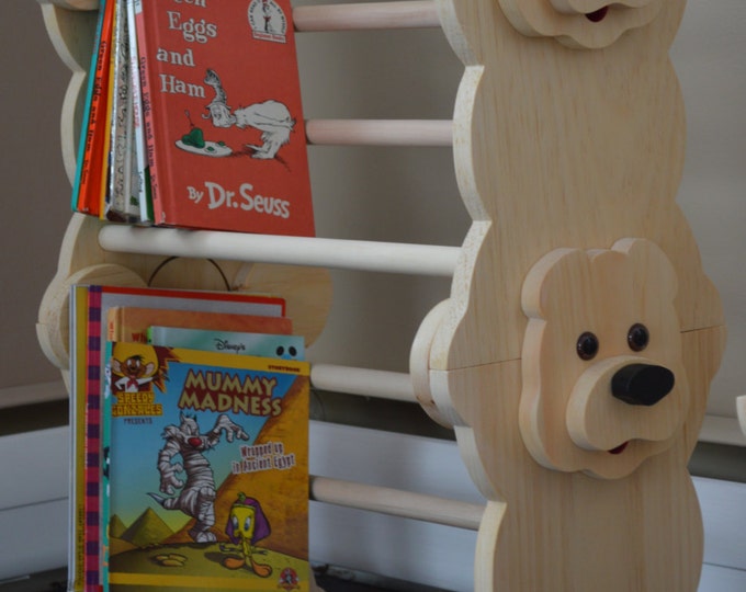 Stackable Bear Bookshelf, Kids Furniture, Kid's Bookshelf, Winnie the ...