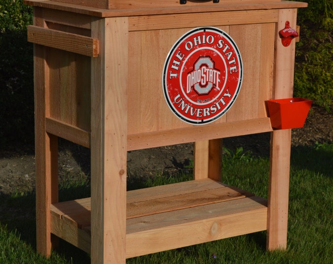 SPECIAL EDITION Ohio State Rustic Ice Chest Cooler Stand | Etsy