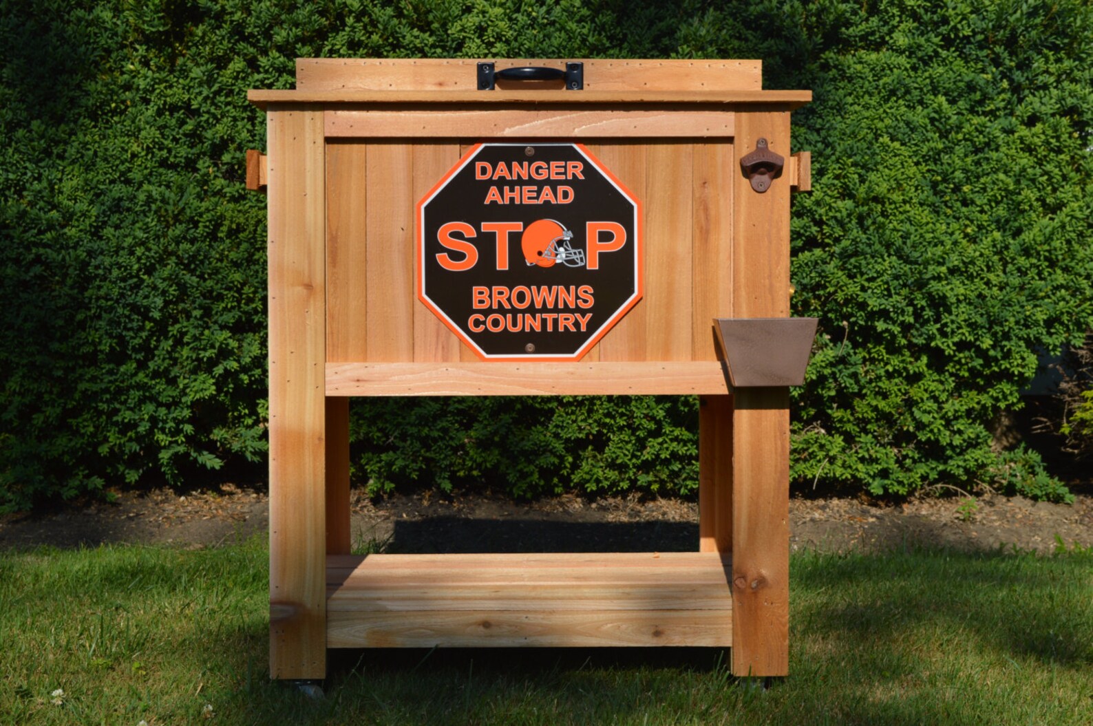 Cleveland Browns Rustic Ice Chest Cooler Stand With Brass | Etsy