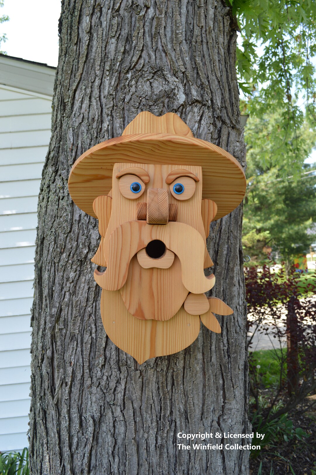 Large Cedar Cowboy Birdhouse, Cedar Birdhouse, Western Decor, Cedar ...
