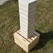 Giant Tippy Tower Yard Game With Solid Wood Crate, Outdoor Game With ...