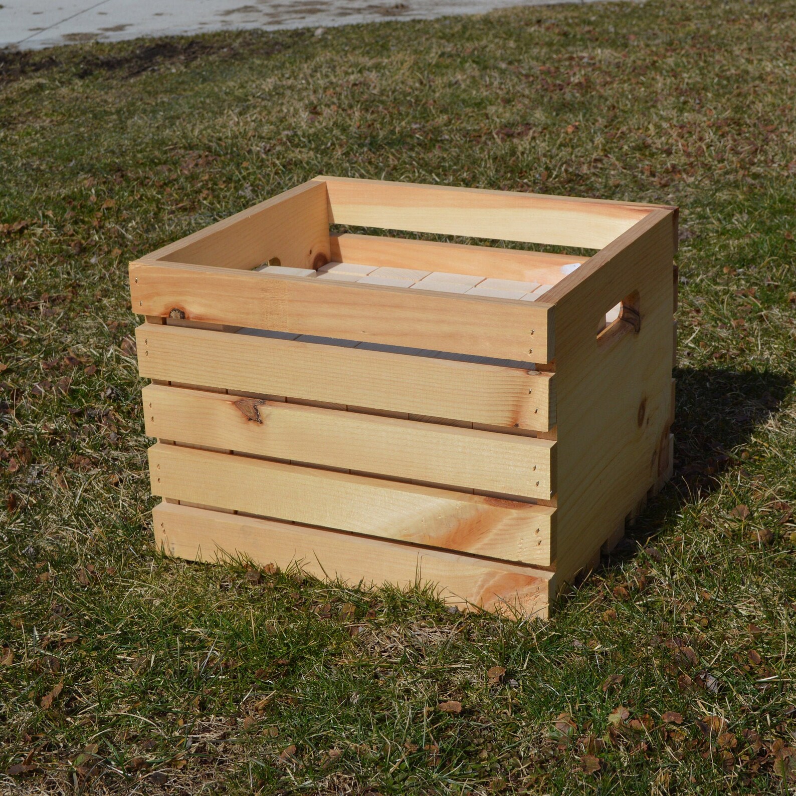 Giant Tippy Tower Yard Game With Solid Wood Crate Outdoor - Etsy