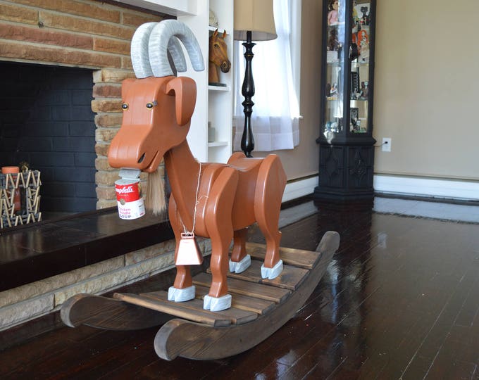 Billy Goats Gruff Rocking Goat, Rocking Animal, Rocking Goat, Wooden ...