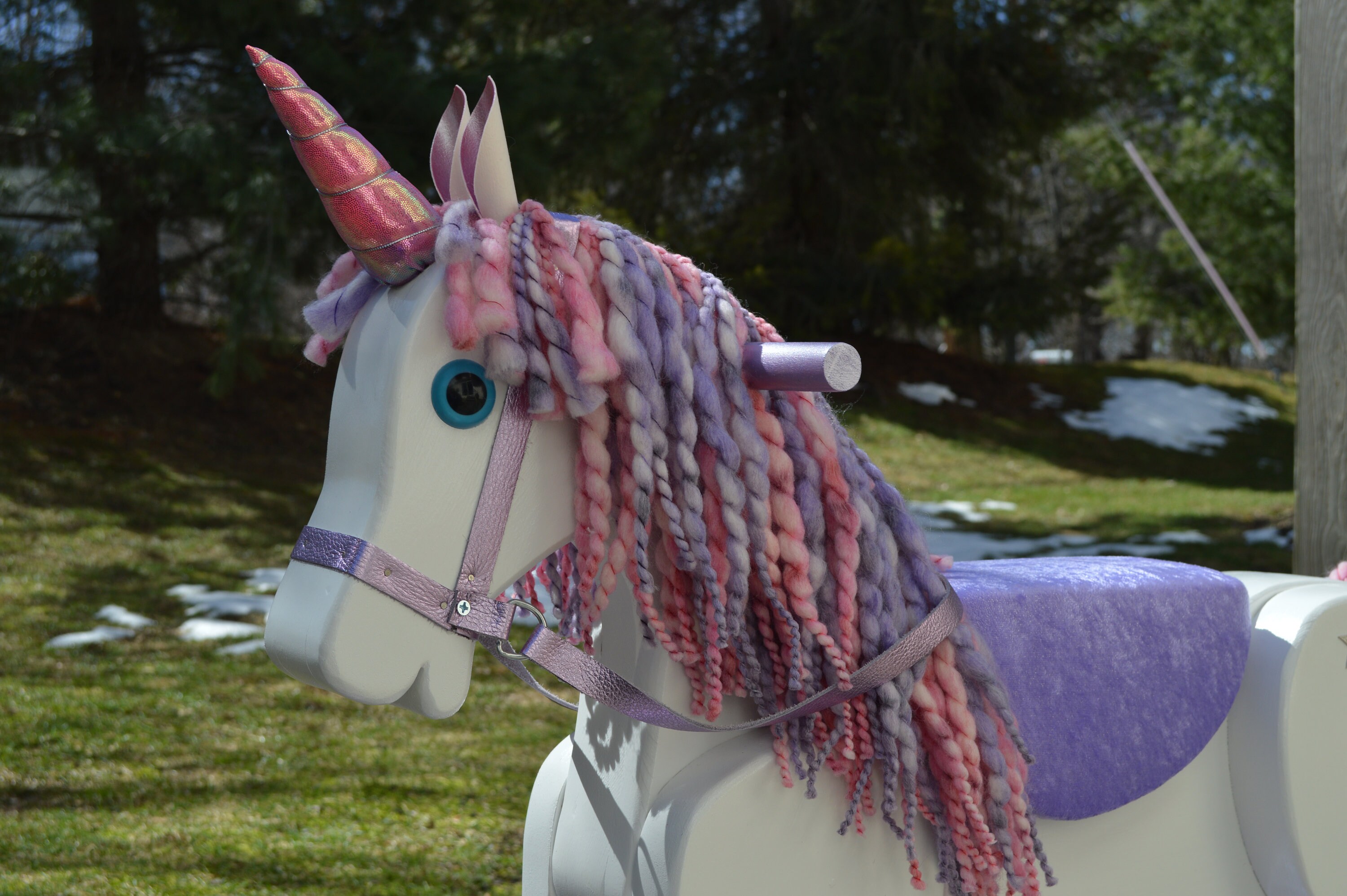 Handmade Rocking Unicorn Unicorn rocking horse nursery | Etsy