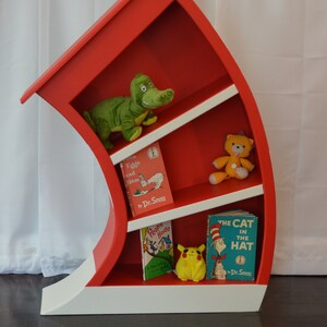 50" Whimsical Bookcase, Nursery Bookcase, Whimsical Furniture, Unique ...