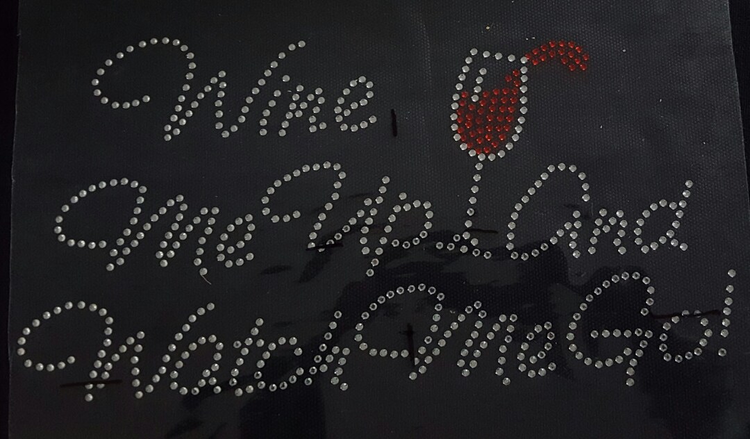 Wine Me up and Watch Me Go Rhinestone Tee - Etsy