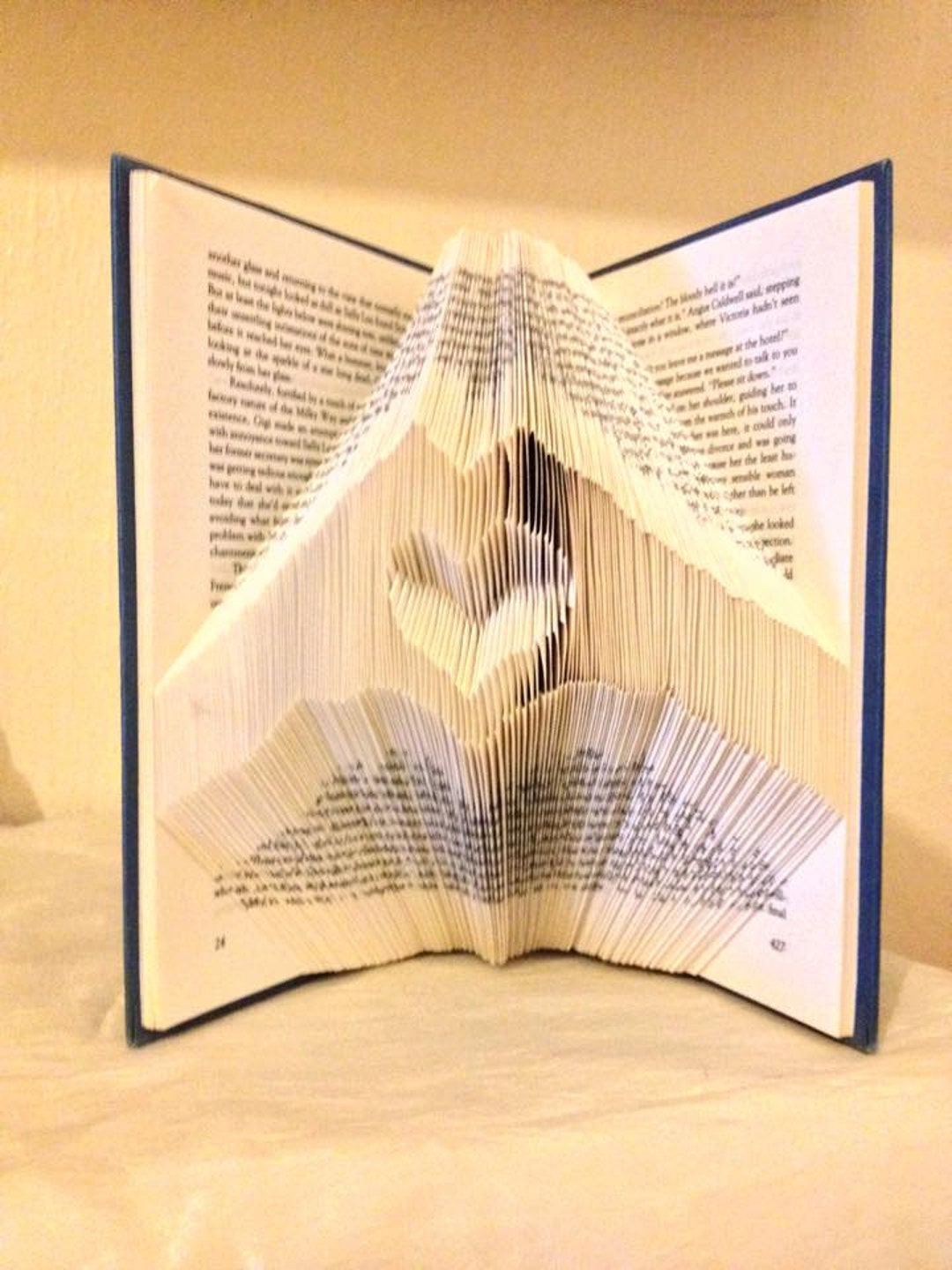 Hands Shaped as a Heart Book Folding Pattern** and Tutorial Book Art ...