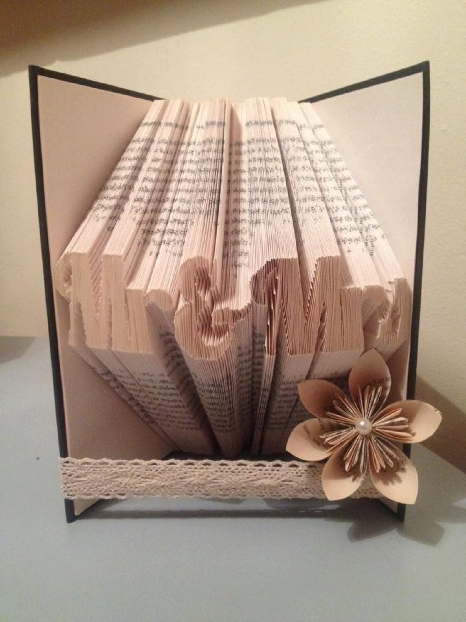 Patternand Tutorial Book Art Folding Pattern Mr & Mrs - Etsy