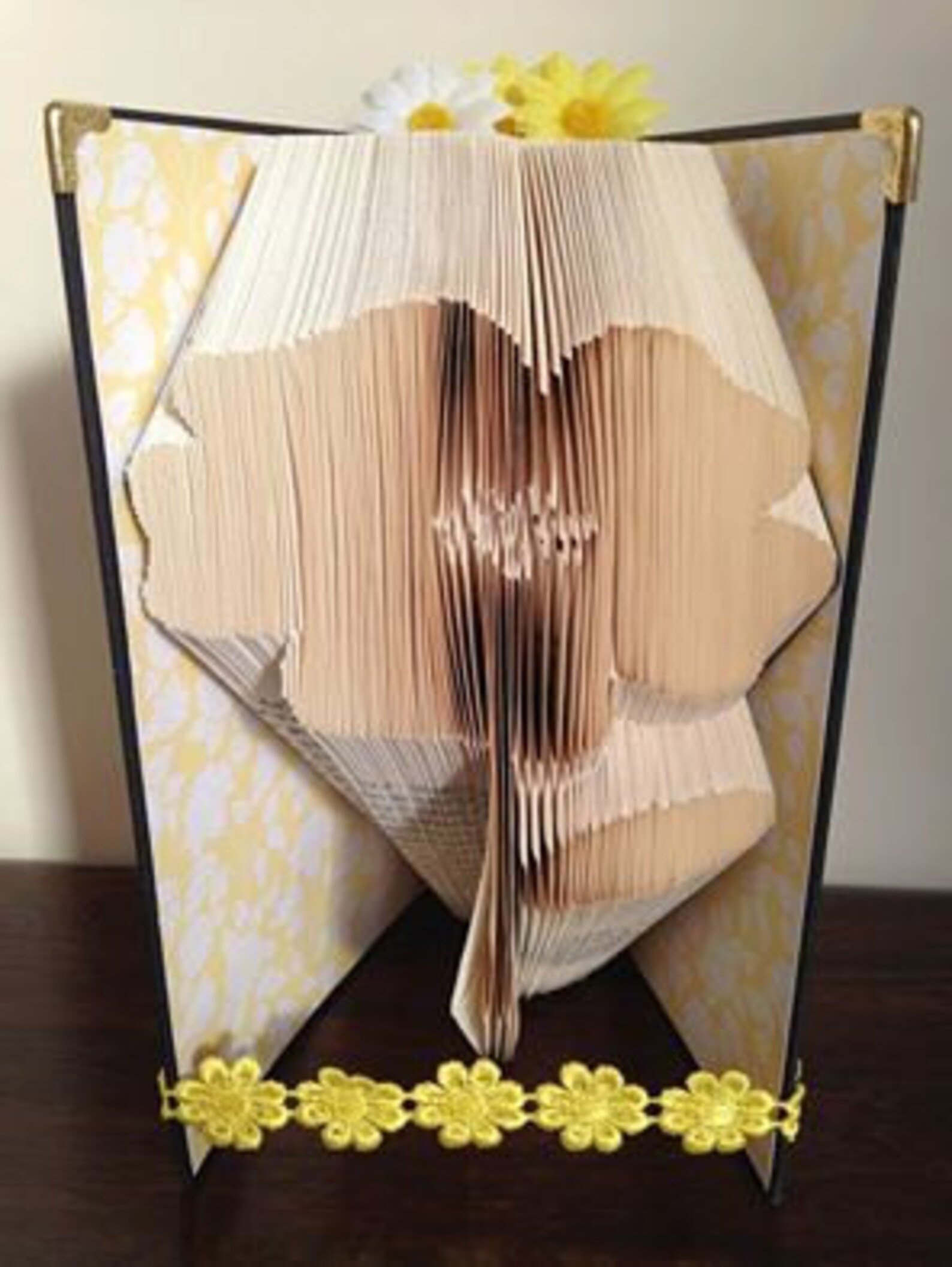 Flower Folded Book Art pattern PDF Book Folding Book - Etsy UK