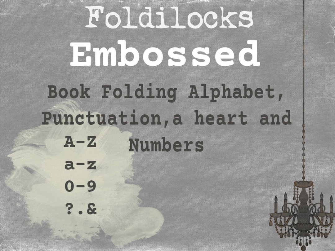 Embossed Alphabet Pattern- Words, Names or Dates.pdf Book Folding ...