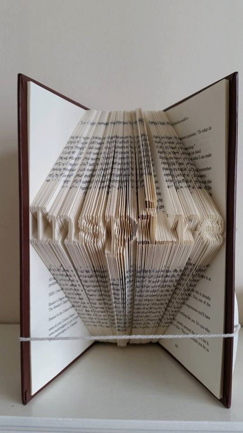 Inspire Folded Book Art pattern PDF Book Folding Free - Etsy