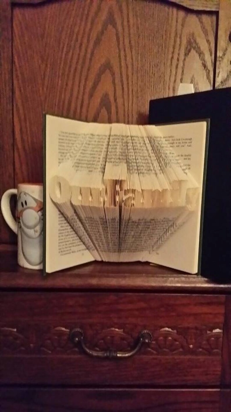 Our Family Folded Book Art pattern Mini Letters Instant - Etsy