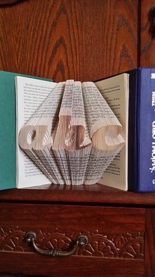 Pattern for Fancybet Fancy Book Folding Art Alphabet Any - Etsy UK