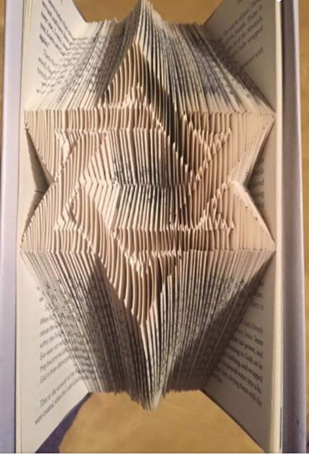 Star of David Book Folding Pattern** and Tutorial Book Art Folding ...