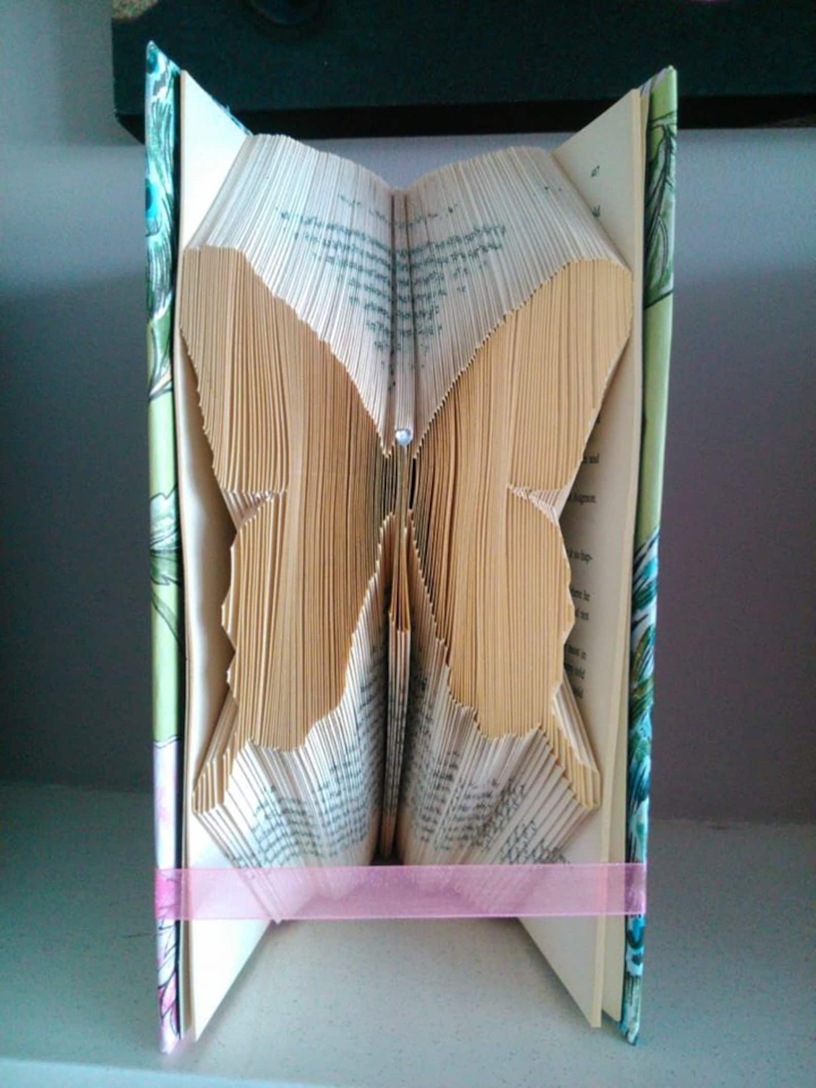 Butterfly Folded Book Art pattern and Instructions PDF | Etsy