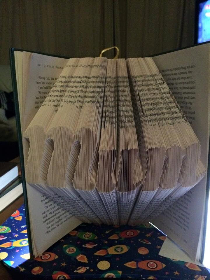 Pattern for Fancybet Fancy Book Folding Art Alphabet Any - Etsy UK