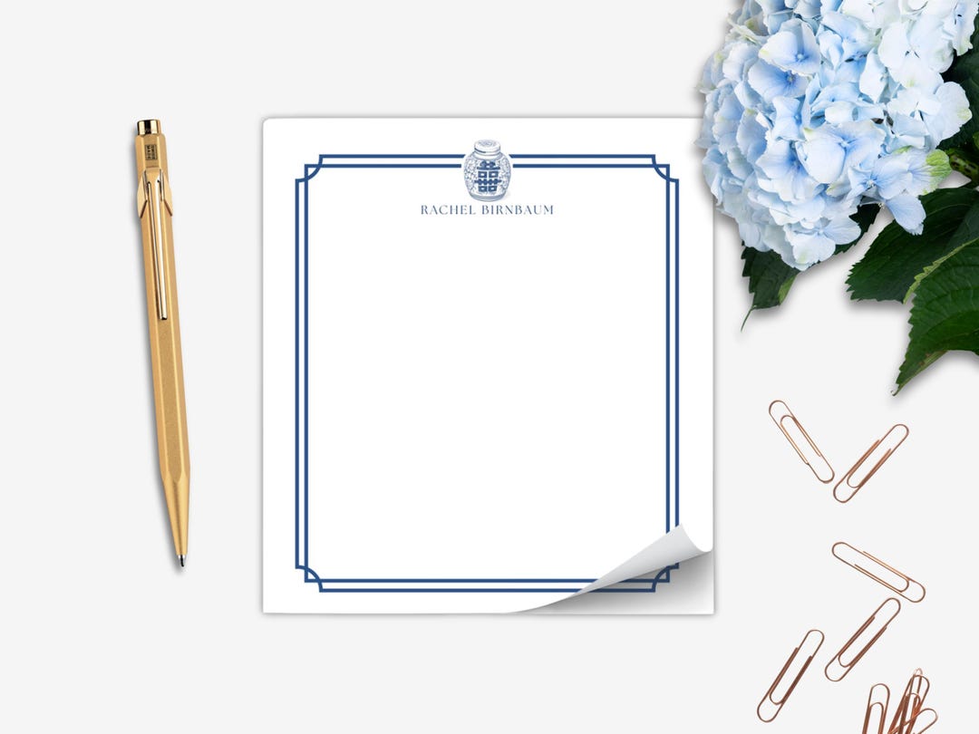 Double Happiness Notepad | Chinoiserie Personalized Notepads ...