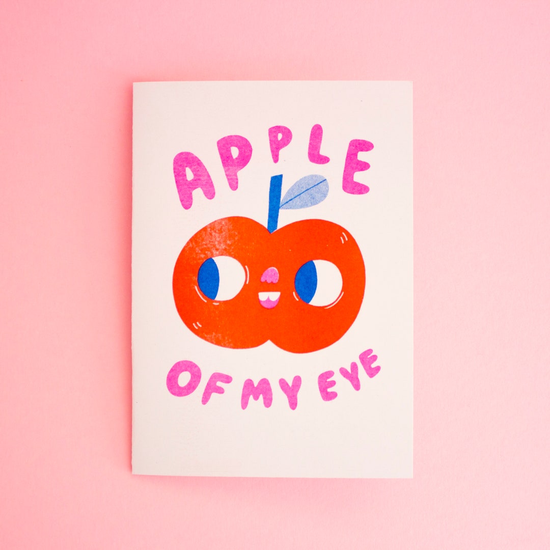 Apple of My Eye - Greeting Card - Etsy