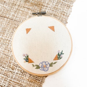 Embroidered Polaroid Photo Frame With Botanical Design - Instax Photo ...